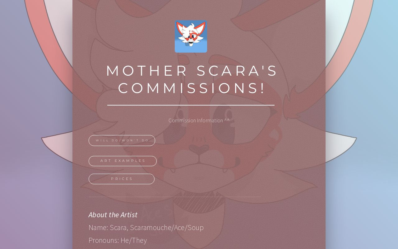 Mother Scara's Art Commissions